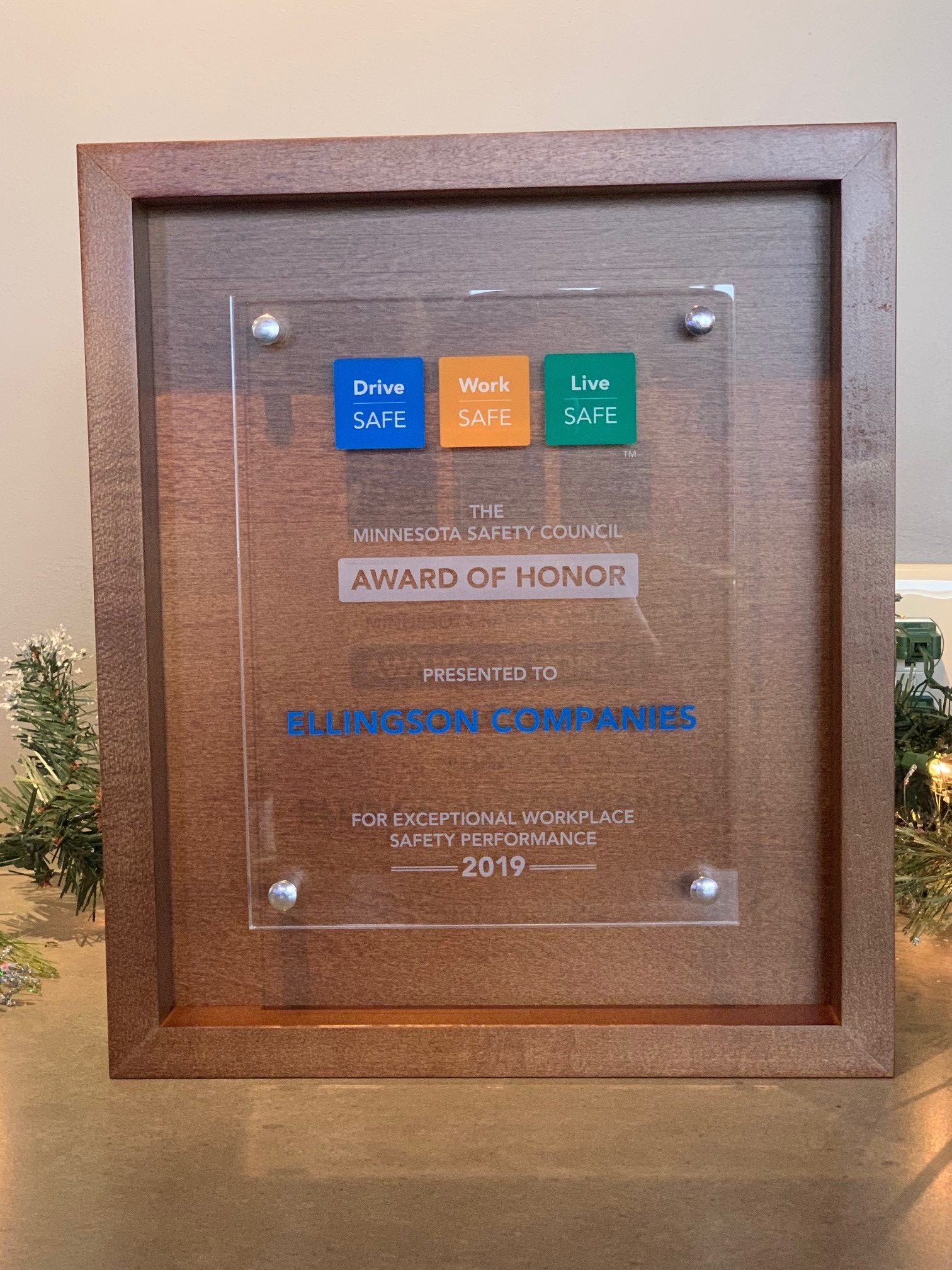 Minnesota Safety Council Governor’s Workplace Safety Award of Honor ...